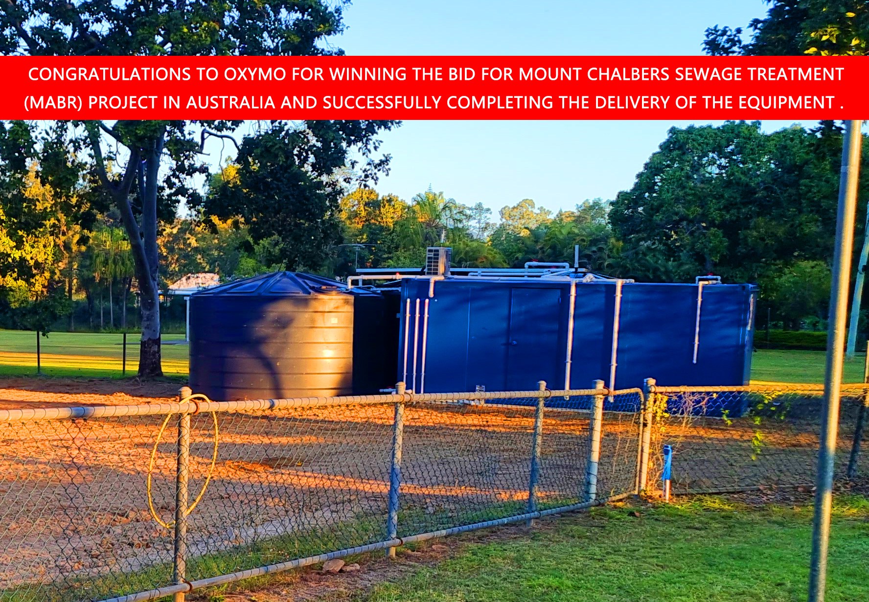 CONGRATULATIONS TO OXYMO FOR COMPLETING MABR SEWAGE TREATMENT OF MOUNT ...